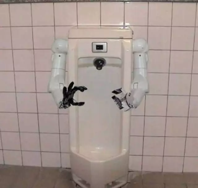 Roboter Urinal.