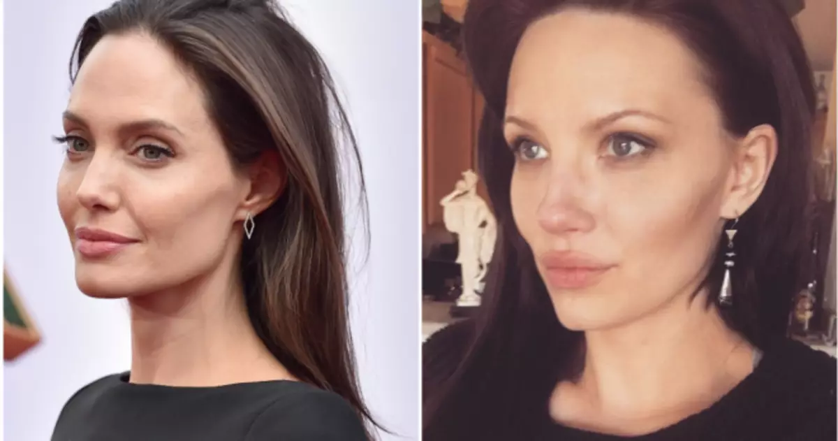 Bu zenan Angelina Jolie ikiz we meňzeşligi diňe amazing!