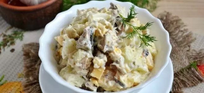 Vissalade - recept van gemengd, kabeljauw, gorbushi, Sairi, zalm, makreel, baars en kets 25857_9