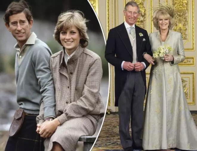 Princess Diana, Prince Charles ary Duchess Camilla Parker Bowls