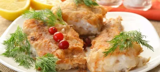 Fish yeməklər - skumbriya, Salamura Koryushka və digər reseptlər Qovrulmuş Mintai, Izgara Salmon, bişmiş Smetane Balıq, Strikenne 26434_3