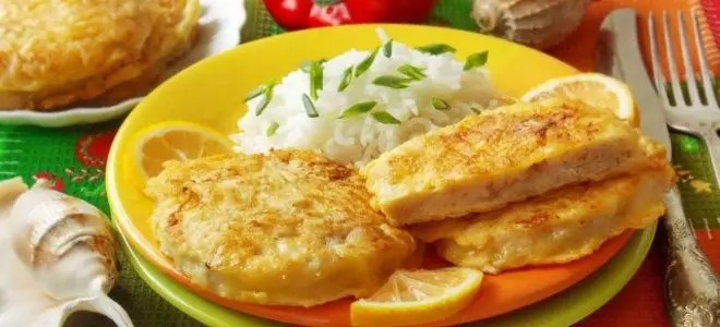 Fish yeməklər - skumbriya, Salamura Koryushka və digər reseptlər Qovrulmuş Mintai, Izgara Salmon, bişmiş Smetane Balıq, Strikenne 26434_4