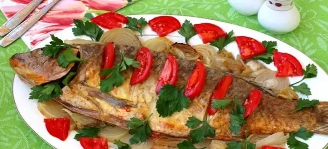 Hidangan ikan - Mintai panggang, salmon panggang, dipanggang dalam ikan smetane, strikenne dari mackerel, diasinkan Koryushka dan resep lainnya 26434_9