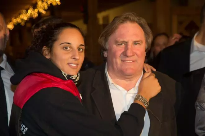 Gerard Depardieu agus a iníon Roxana