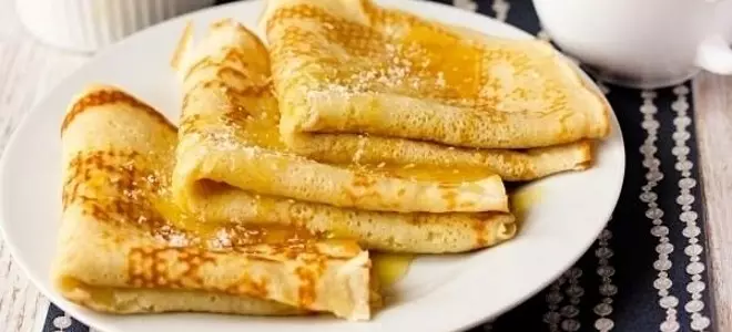 Pancakes дар шири кокос