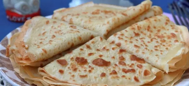 Palacinky na recepte suchého mlieka