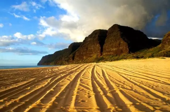 Polihale బీచ్, హవాయి, USA