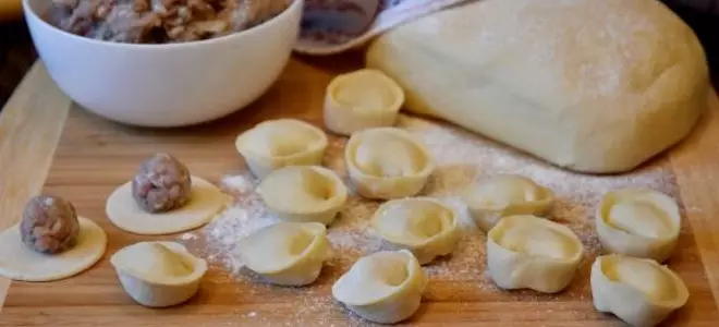 Brumë për dumplings pa vezë