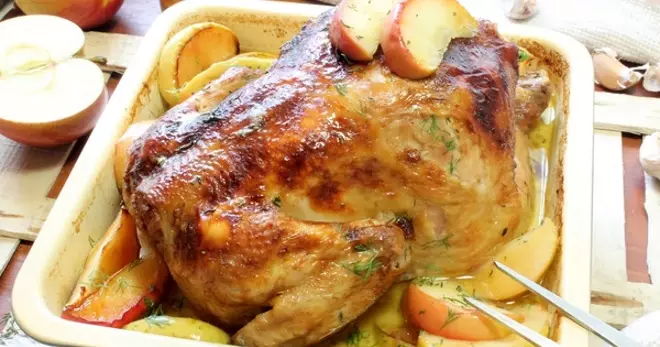 Ayam diiseni karo apel ing oven - resep-resep perayaan asli