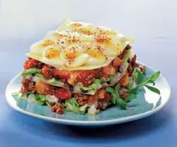 Lasagna de legume.