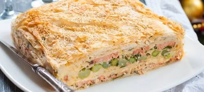 Samaki Pie - Maelekezo na chachu na bila, juu ya bia na chaguzi nyingine kwa sahani 27396_12