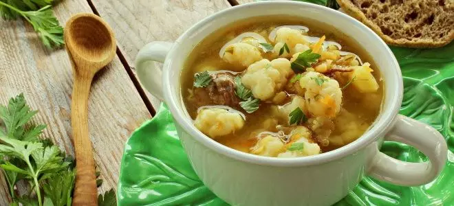 Akaputa soup - macipes ane soseji, mbabvu, huku uye bacon 27594_11