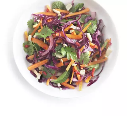 Cabbage salad with carrots