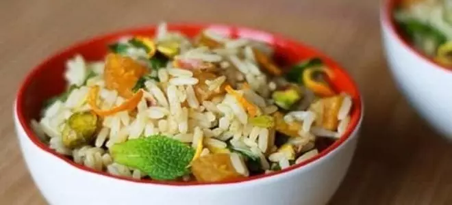 Cómo cocinar vegetales pilaf sin carne.