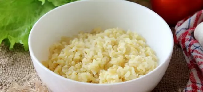 Bulgur - Quais são os cereais, como cozinhar, usar e prejudicar, receitas PLOV, sopa turca e outros pratos 28425_5