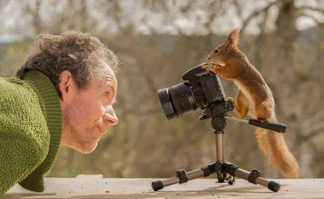 Squirrel pamusoro kamera