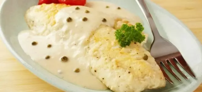 Fish in sour cream