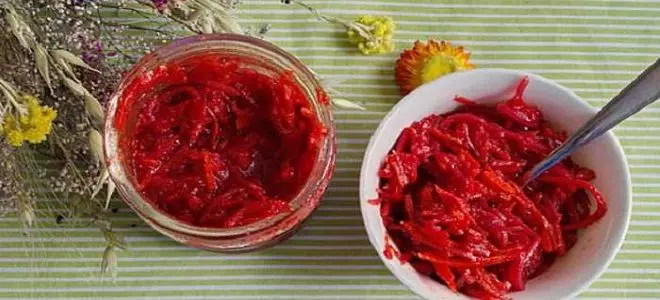 Fylling for Borscht for vinteren - Oppskrifter med Beets, med kål, pepper og bønner 29197_6