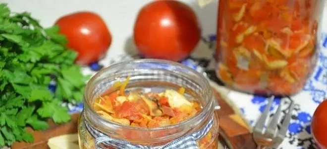 Ensalada para invierno con caballa.