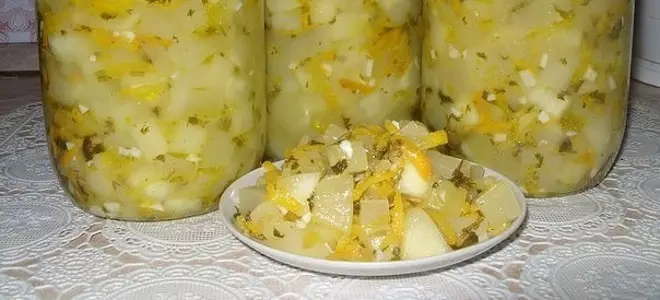 Insalata ta 'Zucchini akuta għax-xitwa