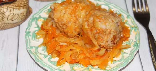 Meatballs na kabeeji na osikapa