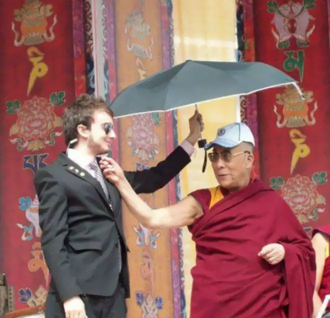 Sicherheit Dalai Lama.