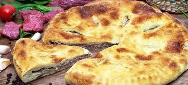 OSSetian ncuav mog qab zib nrog cheese, nqaij, ntses, qos yaj ywm, tsev cheese, taub dag thiab lwm yam khoom xyaw 29806_4