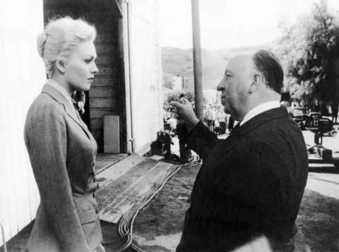 Odlaganje Hedren in Alfred Hitchcock