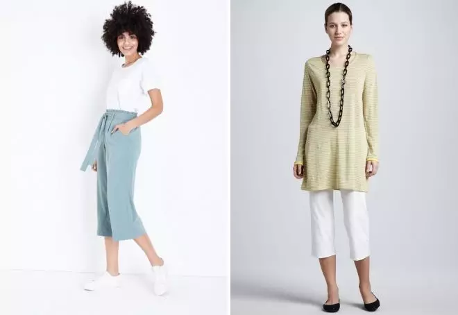 Fashionable qadın şalvar, Trends 2021 - Clash, Palazzo, Arıq, Capri və Hulayfah 3462_25