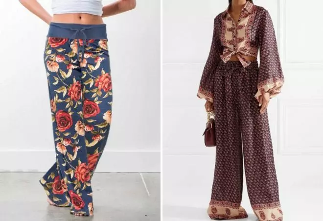 Fashionable qadın şalvar, Trends 2021 - Clash, Palazzo, Arıq, Capri və Hulayfah 3462_51