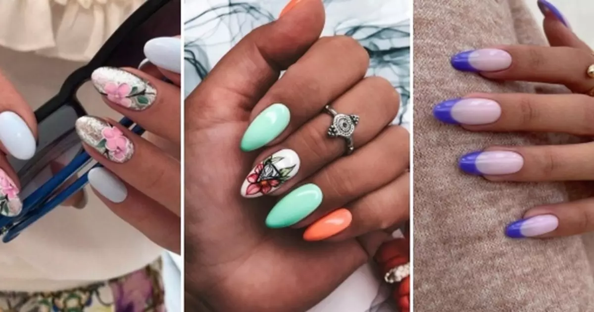 Жаз Маникюр 2021 - Скейт жана Fashionable Nail Дизайн Ideas