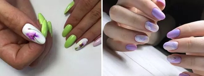 Manicure yemvura paalmond chimiro - mazano echikomberedza uye kwenguva refu zvipikiri, nemuenzaniso, chando uye chando uye dhizaini yeNude 3466_35