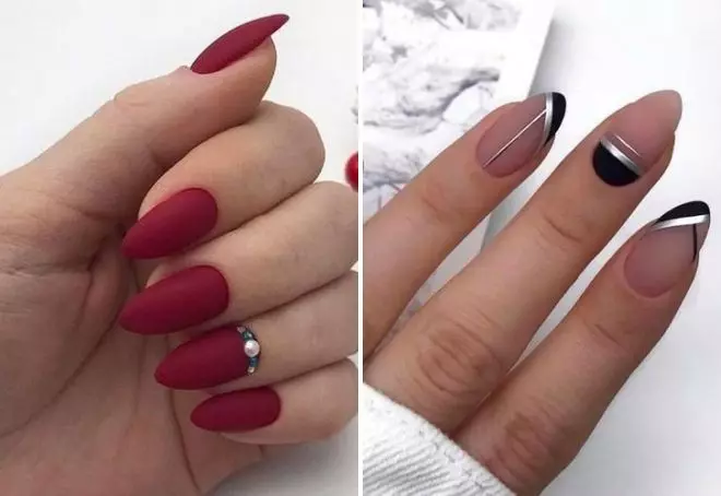 Manicure Migdaloj - Laŭmendaj Tendencoj 2021, la plej belaj novecoj por longa kaj mallonga formo 3469_15