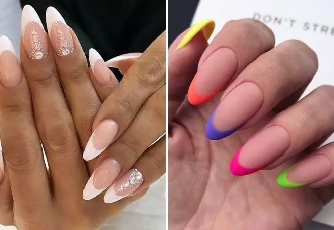 Manicure Migdaloj - Laŭmendaj Tendencoj 2021, la plej belaj novecoj por longa kaj mallonga formo 3469_19