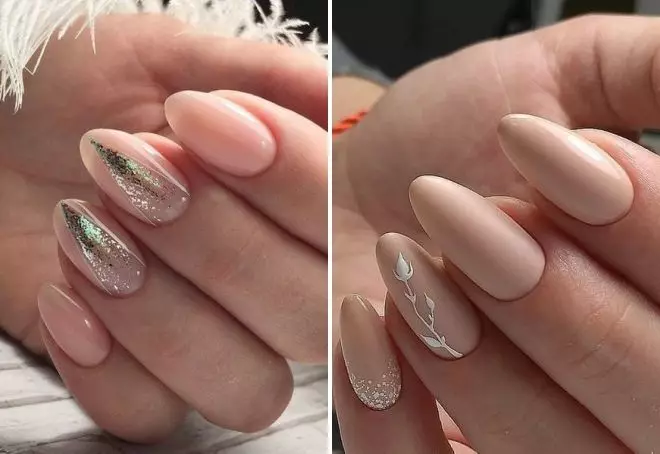 Manicure Migdaloj - Laŭmendaj Tendencoj 2021, la plej belaj novecoj por longa kaj mallonga formo 3469_20