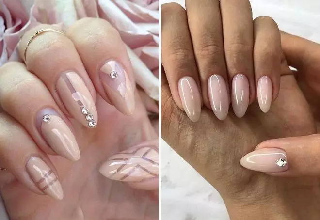 Manicure Migdaloj - Laŭmendaj Tendencoj 2021, la plej belaj novecoj por longa kaj mallonga formo 3469_21