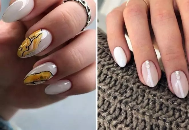 Manicure Migdaloj - Laŭmendaj Tendencoj 2021, la plej belaj novecoj por longa kaj mallonga formo 3469_24