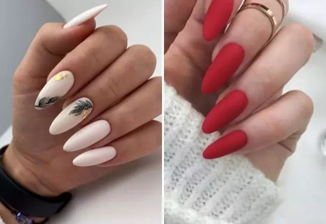 Manicure Migdaloj - Laŭmendaj Tendencoj 2021, la plej belaj novecoj por longa kaj mallonga formo 3469_7