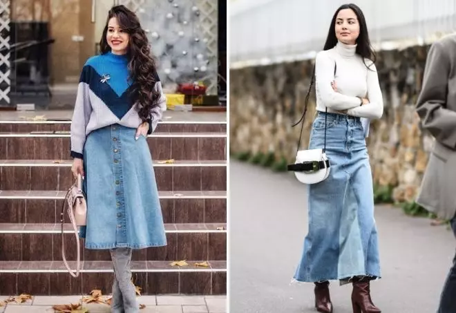 Moda Etekler 2021 - Deri, Denim, Bir Kafeste, Uzun, Kısa ve MIDI 3471_11