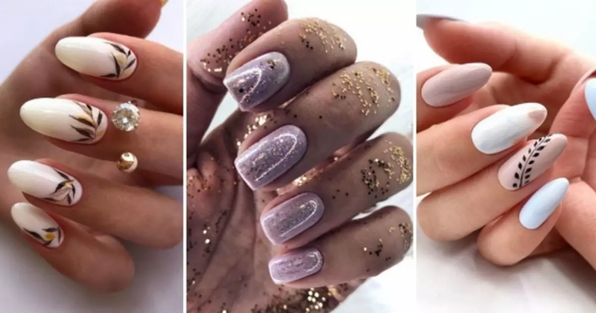 Manicure - tren fashionable 2021 pikeun sagala wangun kuku