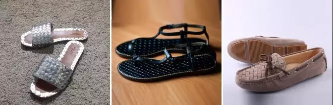 Bottega Veneta - Tarihi, da yadda za a bambanta da asali daga karya ne, kama, jakarka ta baya, alabe, takalma, sandals, sneakers 3479_28