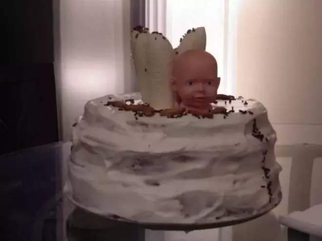 Baby on the cake