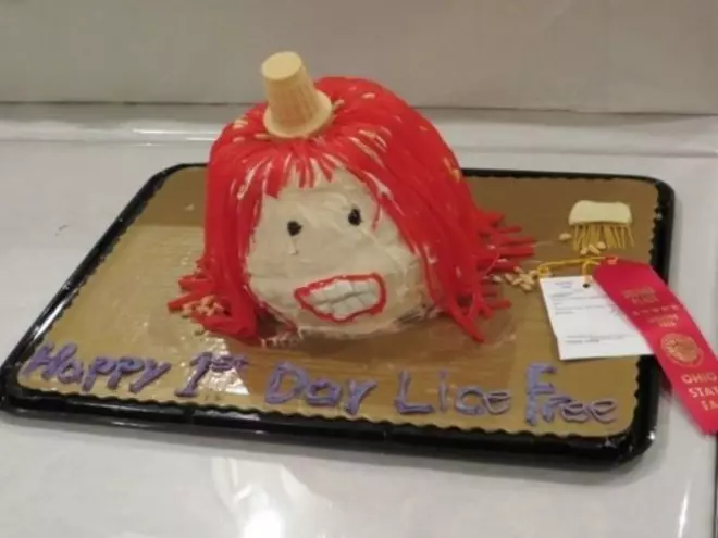 Doll on the cake