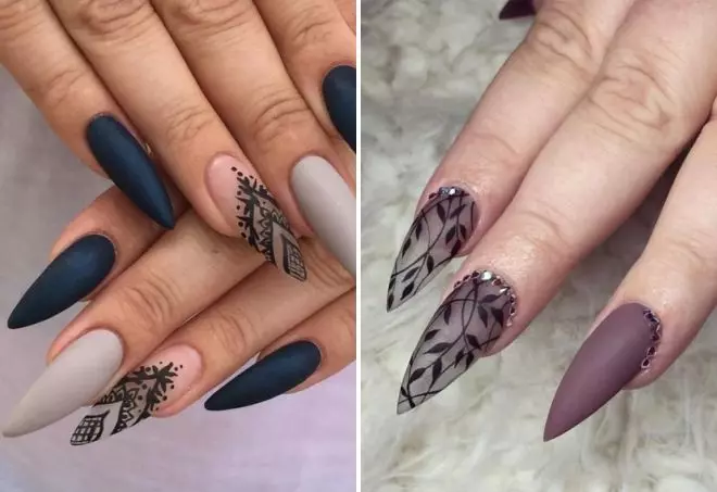 Autumn Manicure, Fashionable Trends 2020 - Monophonic, na may disenyo at pattern sheet, payong at rowan 3544_14