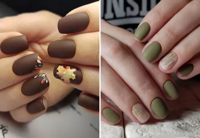 Autumn Manicure, Fashionable Trends 2020 - Monophonic, na may disenyo at pattern sheet, payong at rowan 3544_25