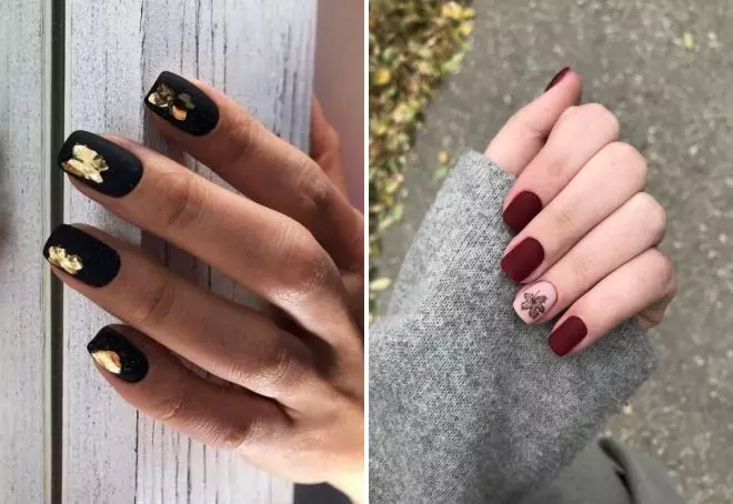 I-Autumn Manicure, Imfashini Yezitayela 2020 - I-Monophonic, Ngomklamo kanye nephephe iphethini, isambulela kanye rolan 3544_5