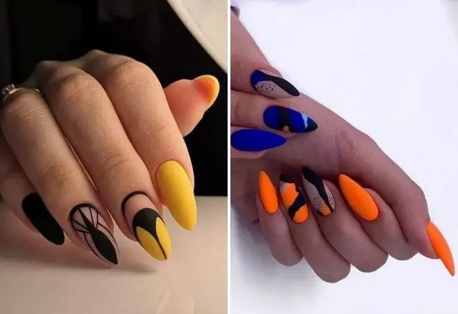 ਪਤਝੜ manicure, fashionable ਰੁਝਾਨ 2020 - monophonic, ਡਿਜ਼ਾਈਨ ਅਤੇ ਪੈਟਰਨ ਸ਼ੀਟ, ਛਤਰੀ ਅਤੇ Rowan ਨਾਲ 3544_9