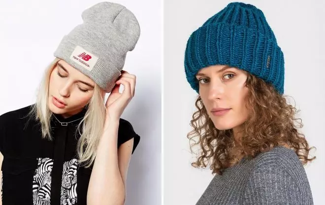 Caps de malha elegante 2020 - Como escolher um acessório de inverno e outono de mink, angora e fio grosso 3549_3