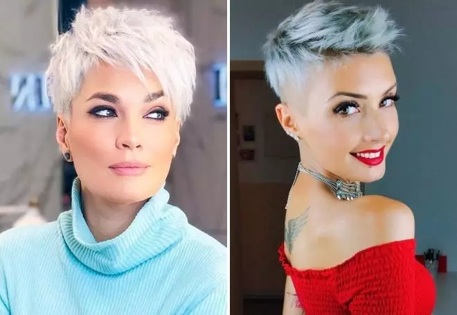 Fashionable female haircuts 2020 para sa maikling buhok - kaskad, kare, bob, pixie, hairstyle 