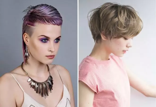 Fashionable female haircuts 2020 para sa maikling buhok - kaskad, kare, bob, pixie, hairstyle 